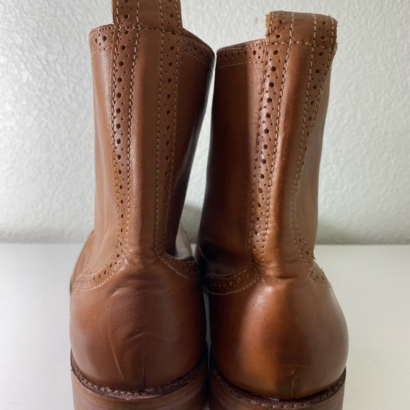 J.D.Fisk | Shoes | New Leather Jd Fisk Brogue Wingtip Boots Lace Up ...